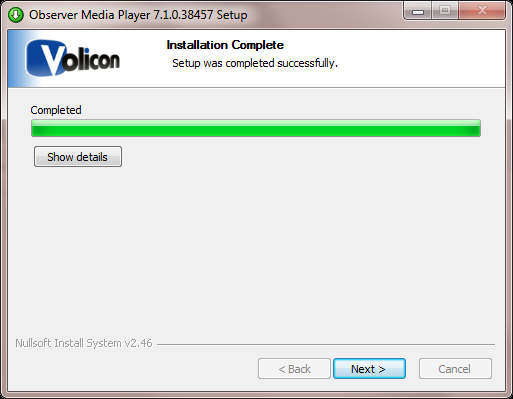 Initial Connection | Volicon 7.1 User Guide | SnapStream