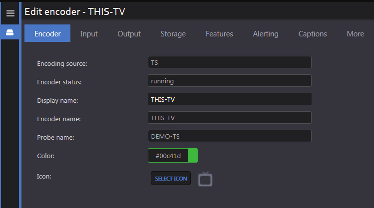Encoder | Volicon 8.0 Admin Guide | SnapStream