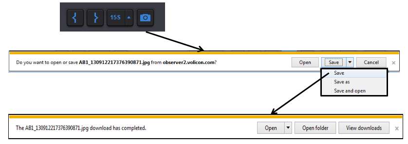 Snapshots | Volicon 8.1 User Guide | SnapStream