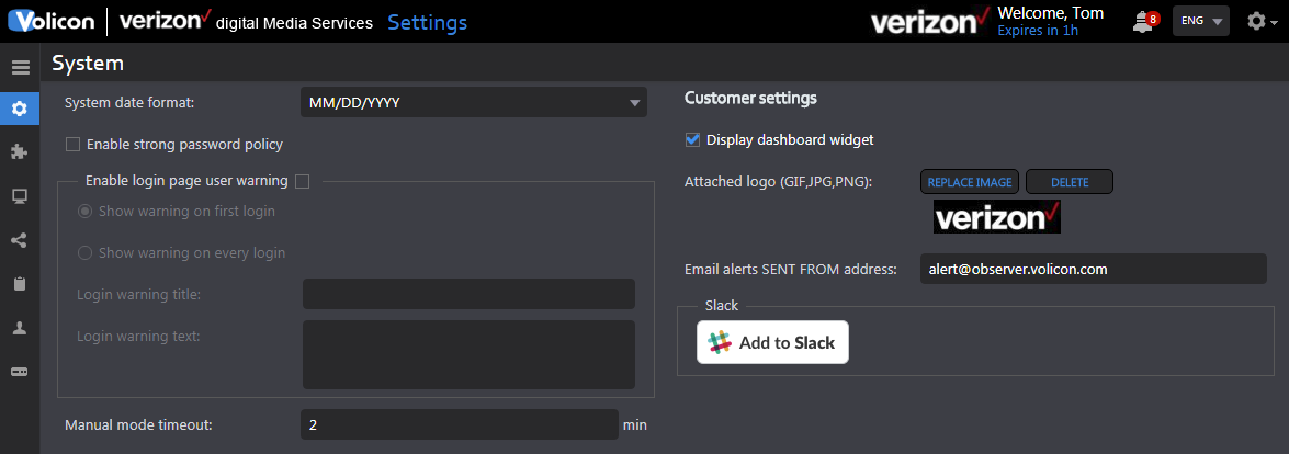 System | Volicon 9.1 Admin Guide | SnapStream