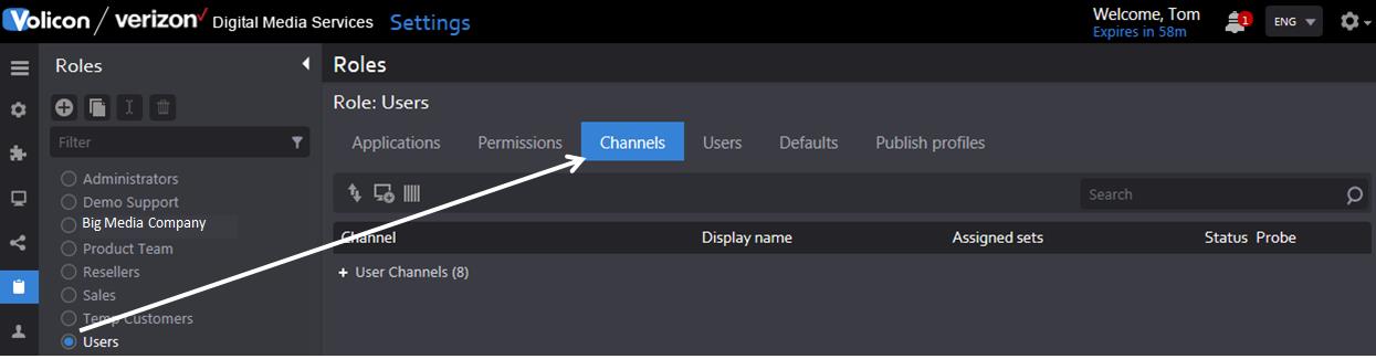 Roles | Volicon 9.1 Admin Guide | SnapStream